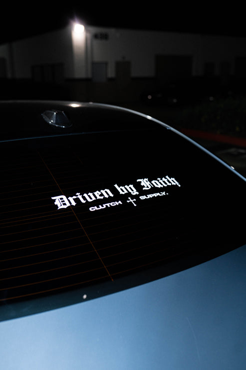 Driven by Faith Decal – Clutch Supply